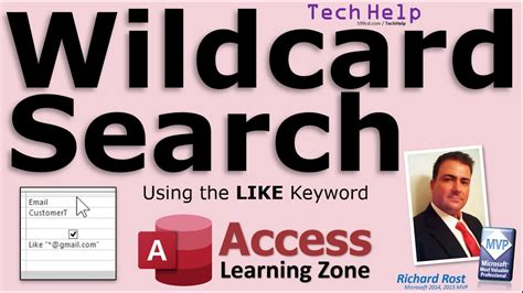wildcard searches with the like keyword in microsoft access queries