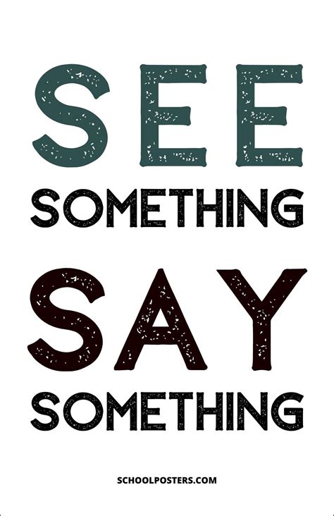 See Something Say Something Poster Llc
