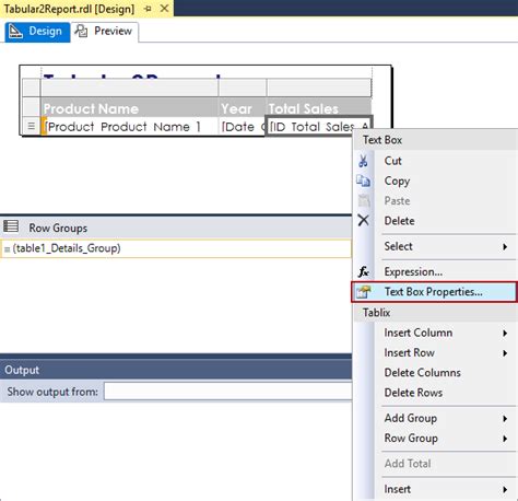 how to create a simple ssrs report using ssas tabular model database