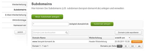 wie kann ich eine wildcard subdomain anlegen domainssaubillig support
