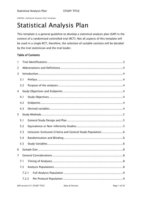 Statistical Analysis Plan Gd003