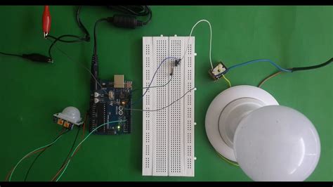 automate light with pir sensor using arduino automatic light save