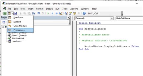 vba opening and using the visual basic editor vbe in