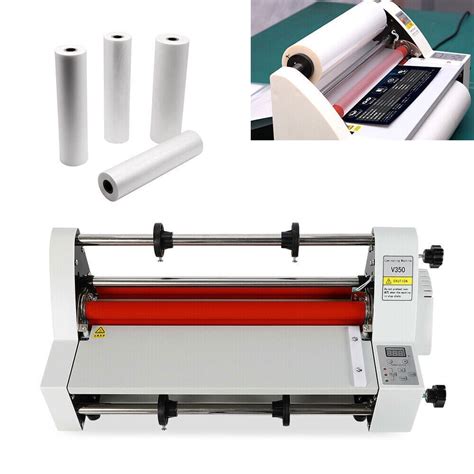Fichiouy V350 13 Hot Cold Roll Laminator Double Sided Thermal