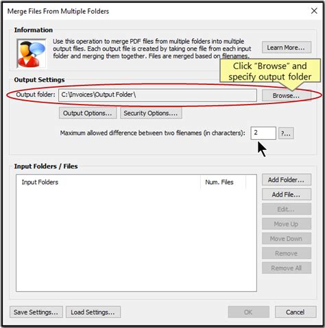 merging files from multiple folders into multiple pdf files using