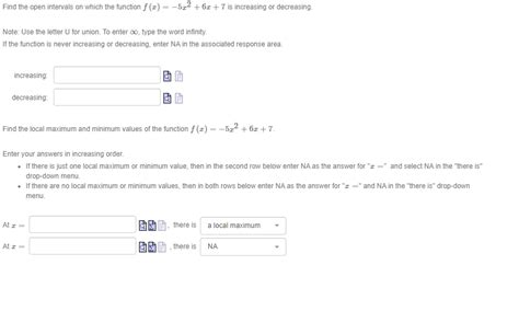 Solved Find The Open Intervals On Which The Function