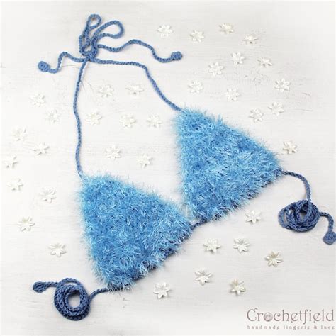 Fuzzy Bikini Top Etsy
