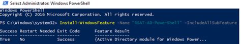 how to install and use the powershell active directory