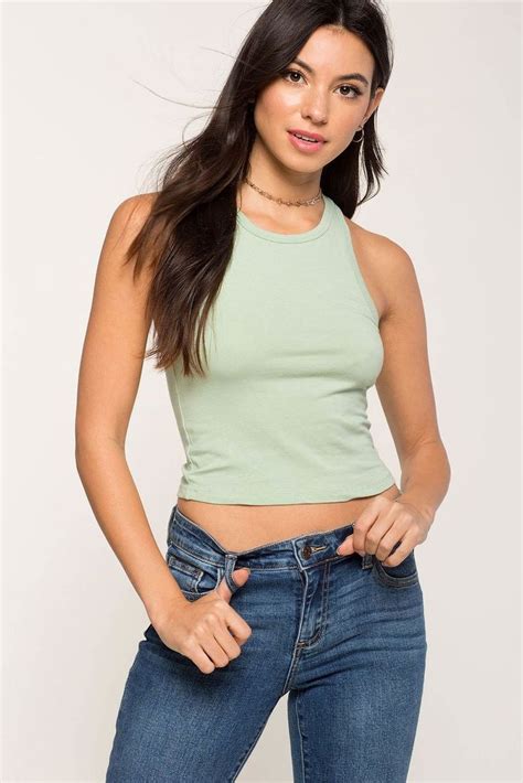 Basic Crop Tankbasic Crop Tank Funky Fashion Crop Tank Style