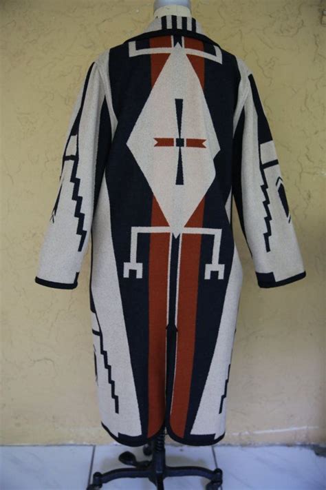 Pendleton Blanket Coat Aztec Southwestern By Loverocksvintage With