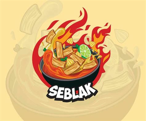 Seblak Food Illustration Seblak Element Design For Logo Wallpaper