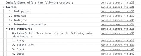 html dom console groupcollapsed method