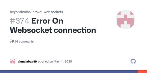 error on websocket connection · issue 374 · beyondcode laravel