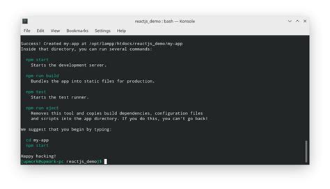 reactjs project setup and creating hello world app