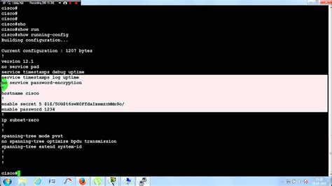 Basic Cisco Switch Configuration Telnet Configuration Youtube