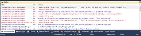 使用embitz 编译mbed提示required from void wiznet chip reg wr uint16 t t