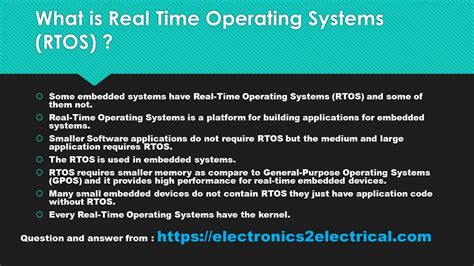 what is real time operating systems rtos circuit analysis youtube