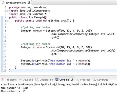java 8 stream min and max