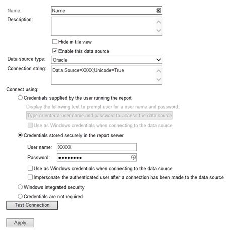 reporting services ssrs caching a shared oracle dataset with date