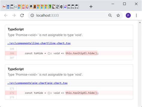 type void is not assignable to type void the ai search