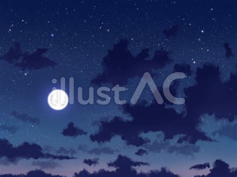夜空イラスト No 1908845｜無料イラスト・フリー素材なら「イラストac」