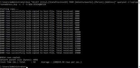 an introduction to the bcp utility bulk copy program in sql server