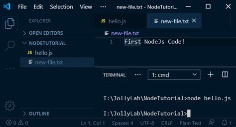 node js start coding example part 1 freaky jolly
