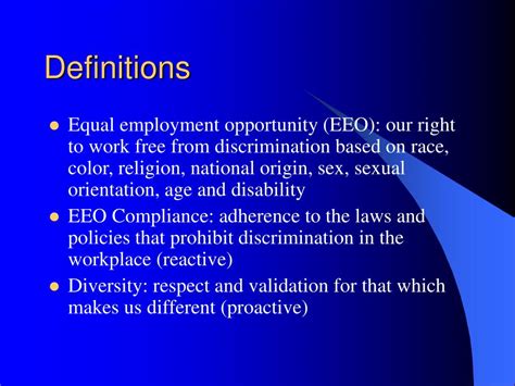 ppt eeo compliance training for managers and supervisors powerpoint
