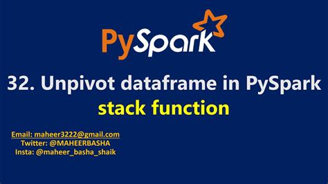 32 unpivot dataframe in pyspark stack function in pyspark