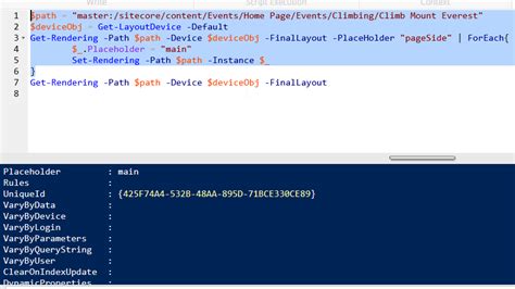 sitecore powershell 5 working with renderings blogs perficient