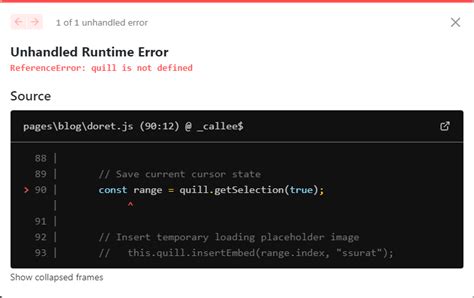 javascript react quil nextjs use problem ref not work