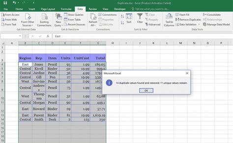 how to remove duplicates pivot table howtoremvo