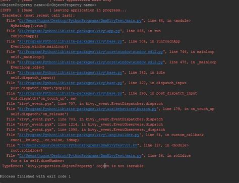 python kivy typeerror kivy properties objectproperty object is not