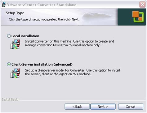 converting a physical server into a vmware esxi virtual server