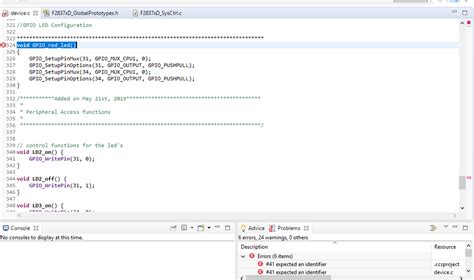 ccs tms320f28379d trouble adding a particular user defined function
