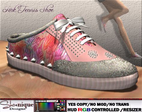 Second Life Marketplace Sd Jini Pink Tennis Shoes Rgb Bsm