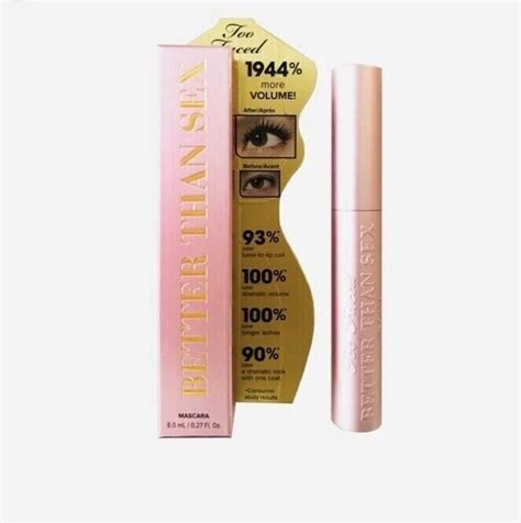 Too Faced Better Than Sex 8ml Mascara Full Size Volumising Same Day
