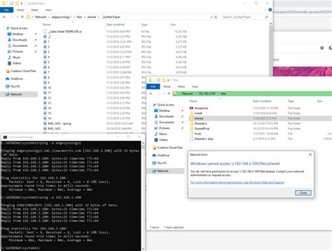 can access smb share by netbios but permission denied when accessing