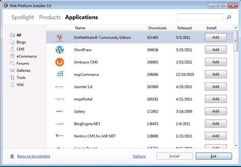 使用 microsoft web platform installer microsoft learn