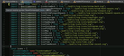 javascript cannot resolve symbol reactcomponent in