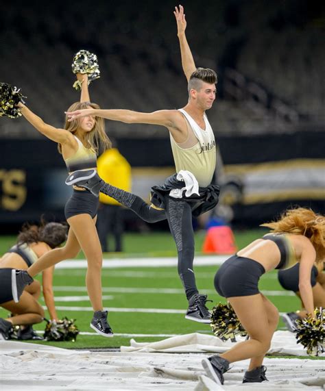 Proud Moment For Many As The Nfls First Male Cheerleader Debuts For