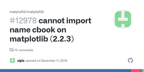 cannot import name cbook on matplotlib 2 2 3 · issue 12978