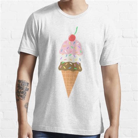 Ice Cream Cone T Shirt For Sale By 1mp3x Redbubble Ice Cream T
