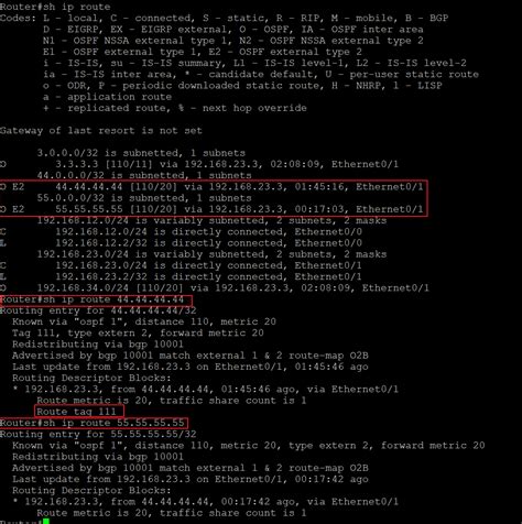 Solved Problem With Oe2 Redistribution From Ospf To Bgp Cisco Community