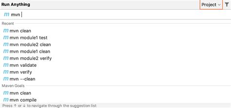 maven goals help intellij idea