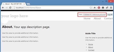 windows authentication in mvc4 with iis express