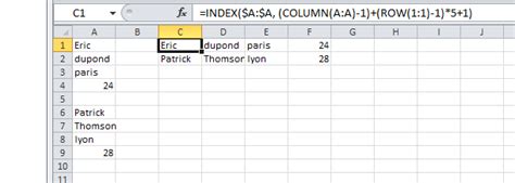 can i modify the line in column in excel with macro or script stack