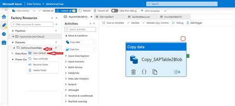 pushing sap data in snowflake using azure data factory a