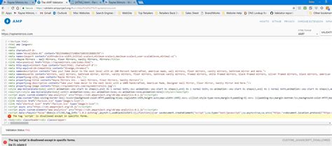 javascript html script won t remove from index according to amp