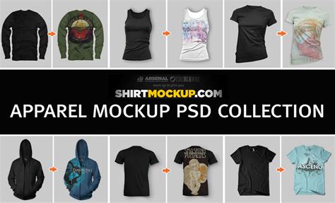 apparel mockup psd collection